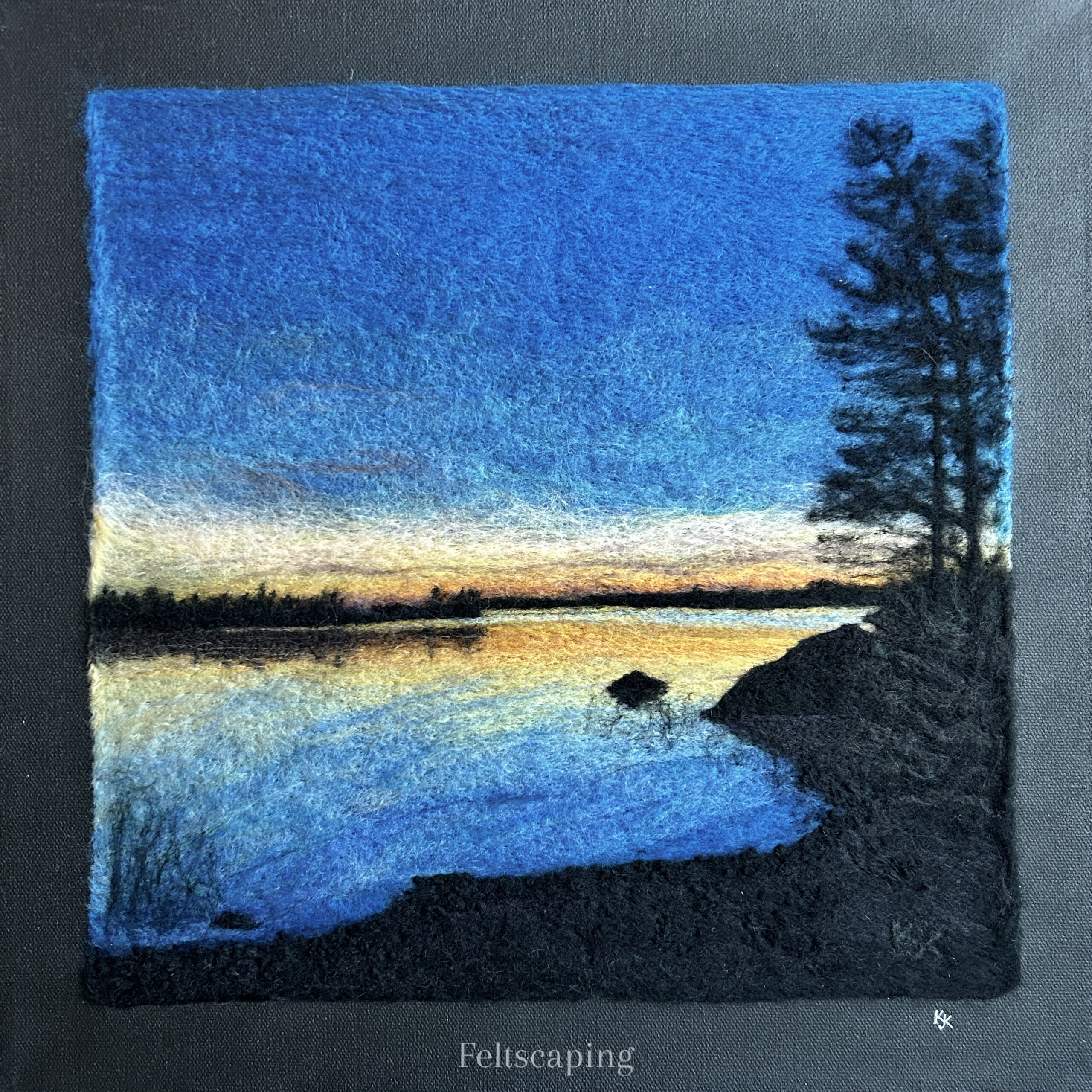 Blue Hour Afterglow - Feltscaping